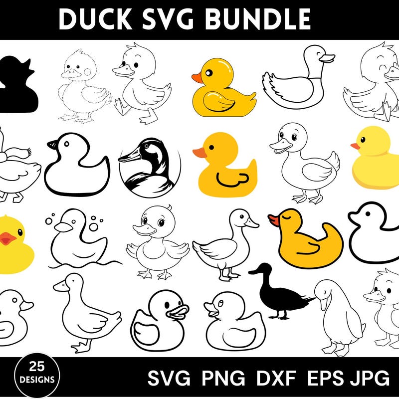 Duck Svg - Etsy