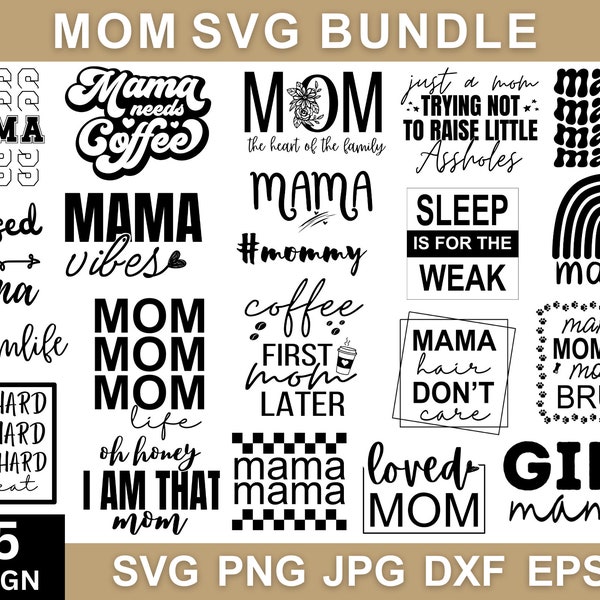 Mom Life Svg - Etsy