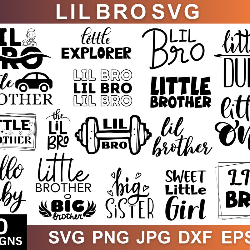 Little Brother Svg - Etsy