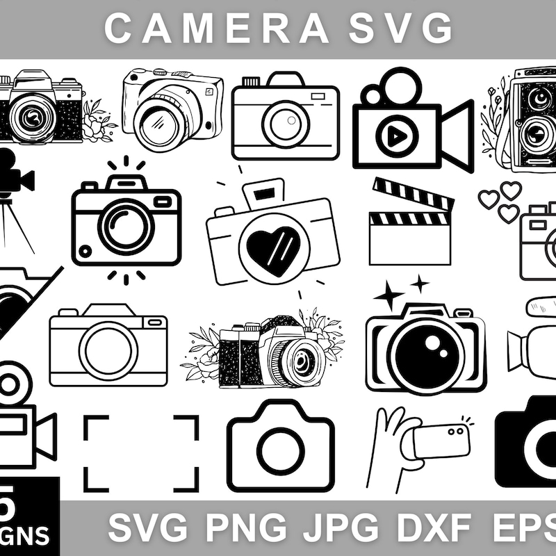 Icons of Cameras - Etsy