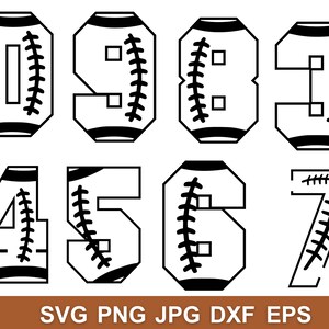 Football Numbers Svg, Football Svg, Numbers Svg Bundle, Football ...