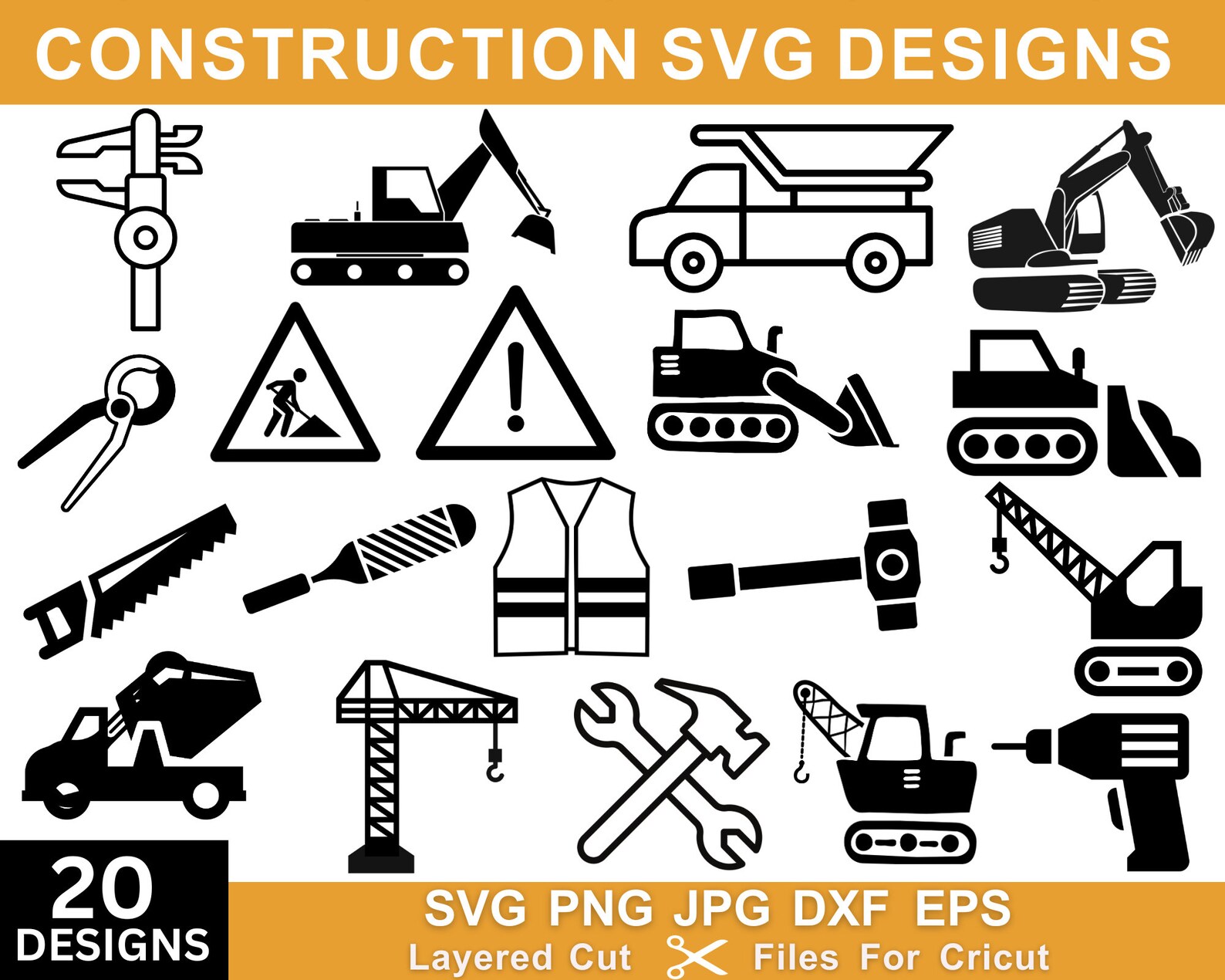 Construction Svg Png Bundle, Construction Png, Construction Clipart ...