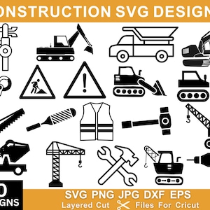 Construction Svg Png Bundle, Construction Png, Construction Clipart ...