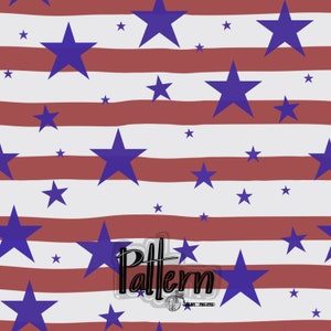 Stars and Stripes Seamless Pattern PNG JPEG American Flag Digital Paper ...