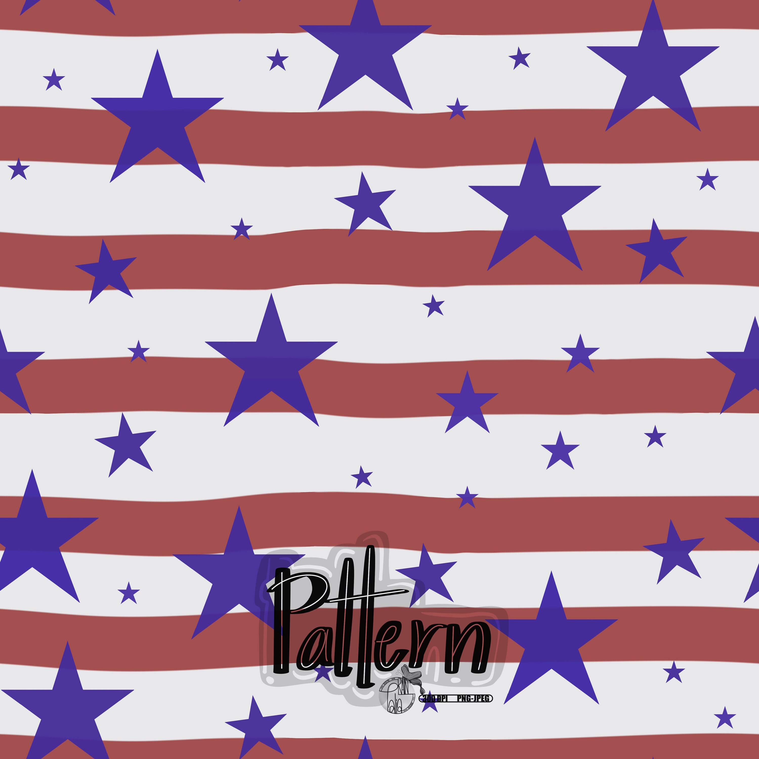 Stars and Stripes Seamless Pattern PNG JPEG American Flag Digital Paper ...