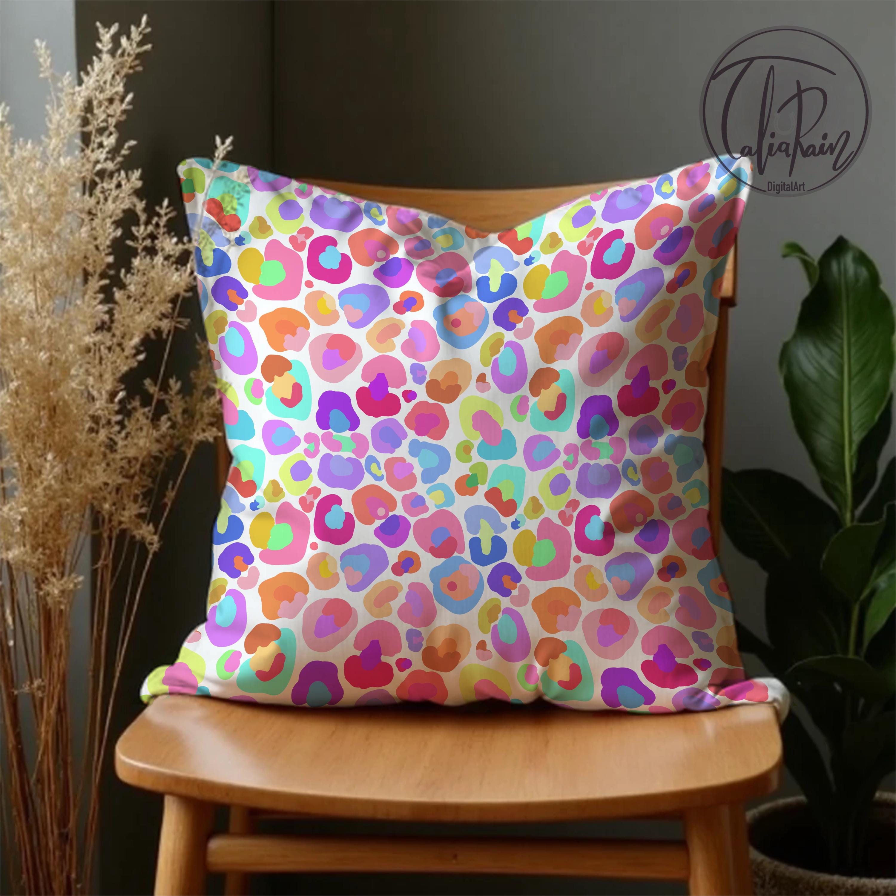 Colorful Leopard Seamless Pattern PNG | Digital Background, Fabric ...