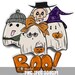 Boo Sheet Ghost Clipart Cute Halloween PNG & JPEG Art Digital Download ...