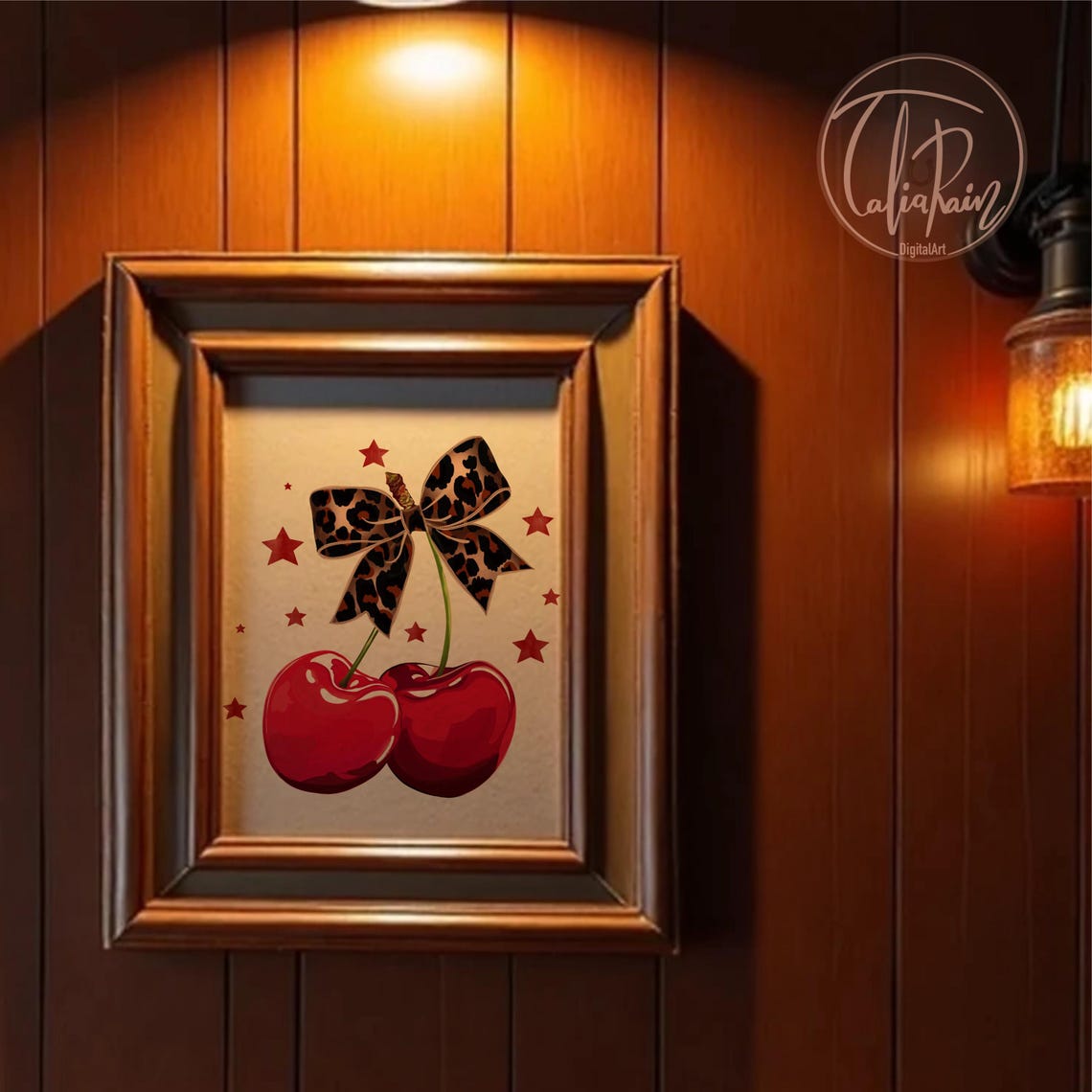 Coquette Cherry Leopard Bow PNG | Digital Download Png, Sublimation ...