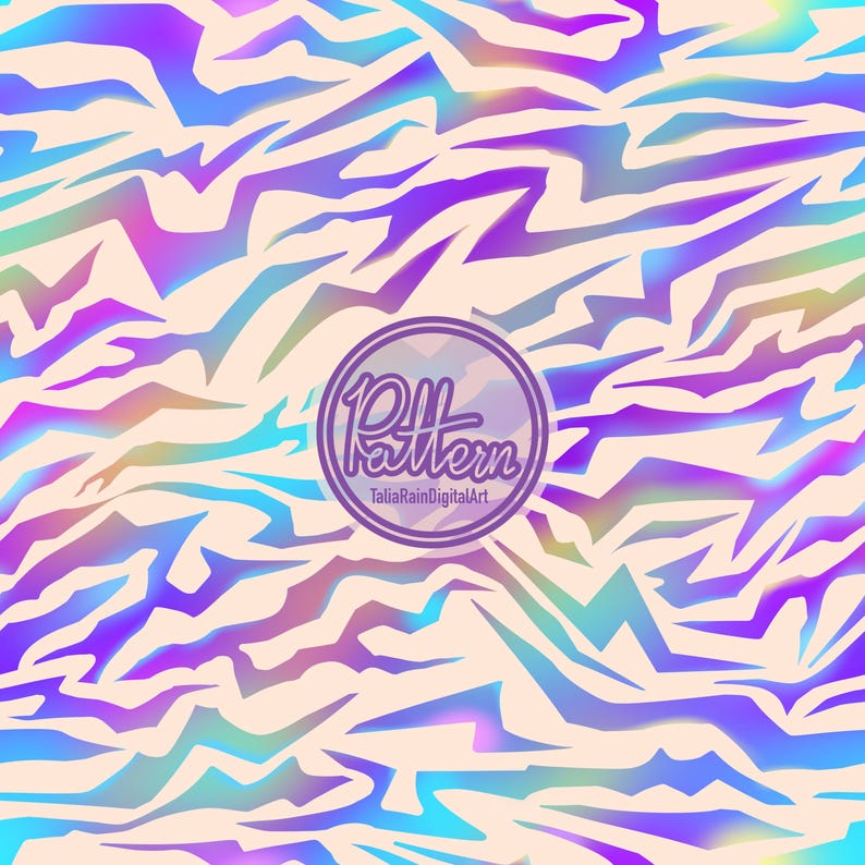 Kpop Demon Hunter Seamless Pattern PNG | Purple Lightning Abstract Print, Edgy Electric Stripes ...