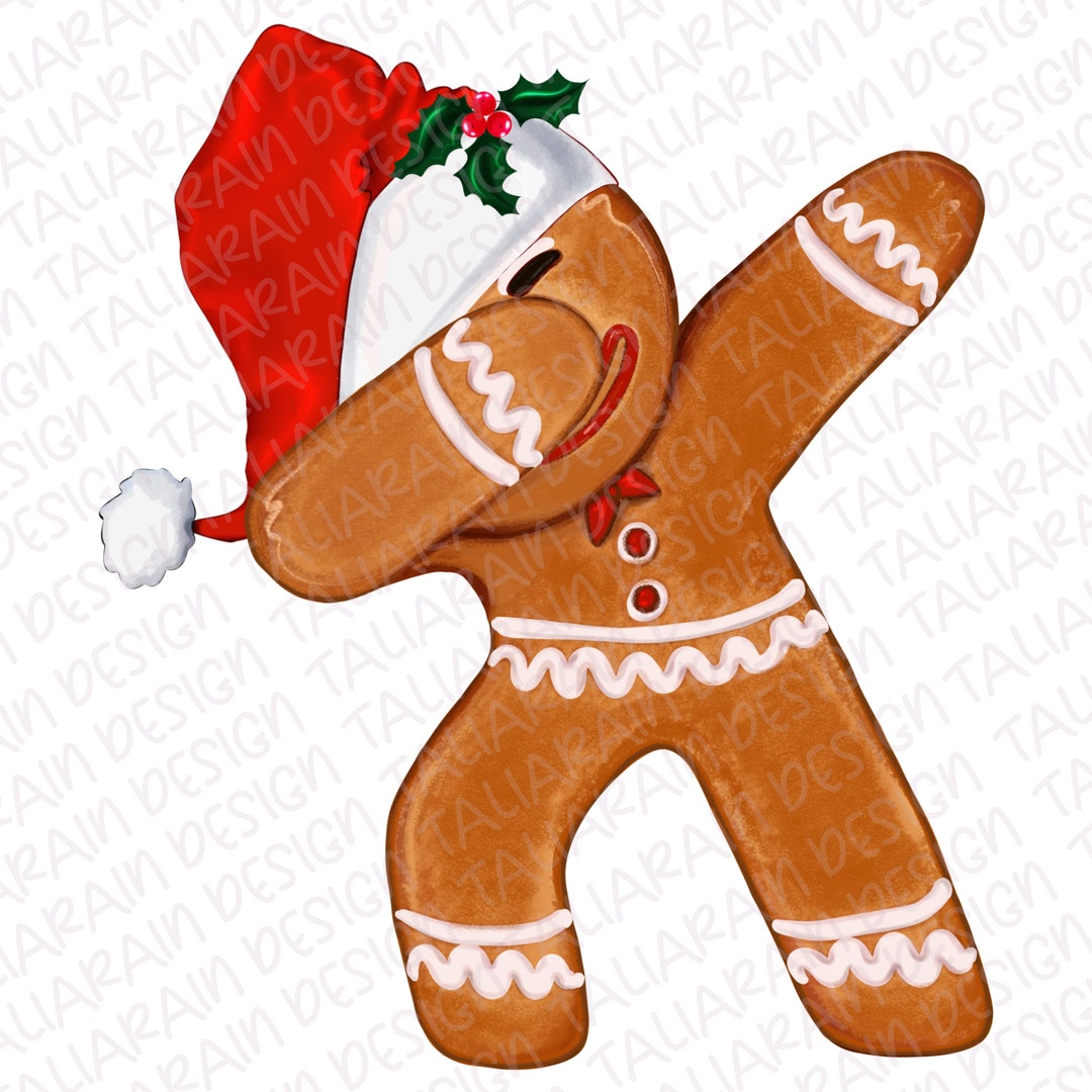 Dabbing Gingerbread PNGJPEG Merry Christmas,hand Drawn New Year Dabbing ...
