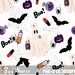 Retro Halloween Ghost Nurse Seamless Pattern (PNG, JPEG) Digital ...