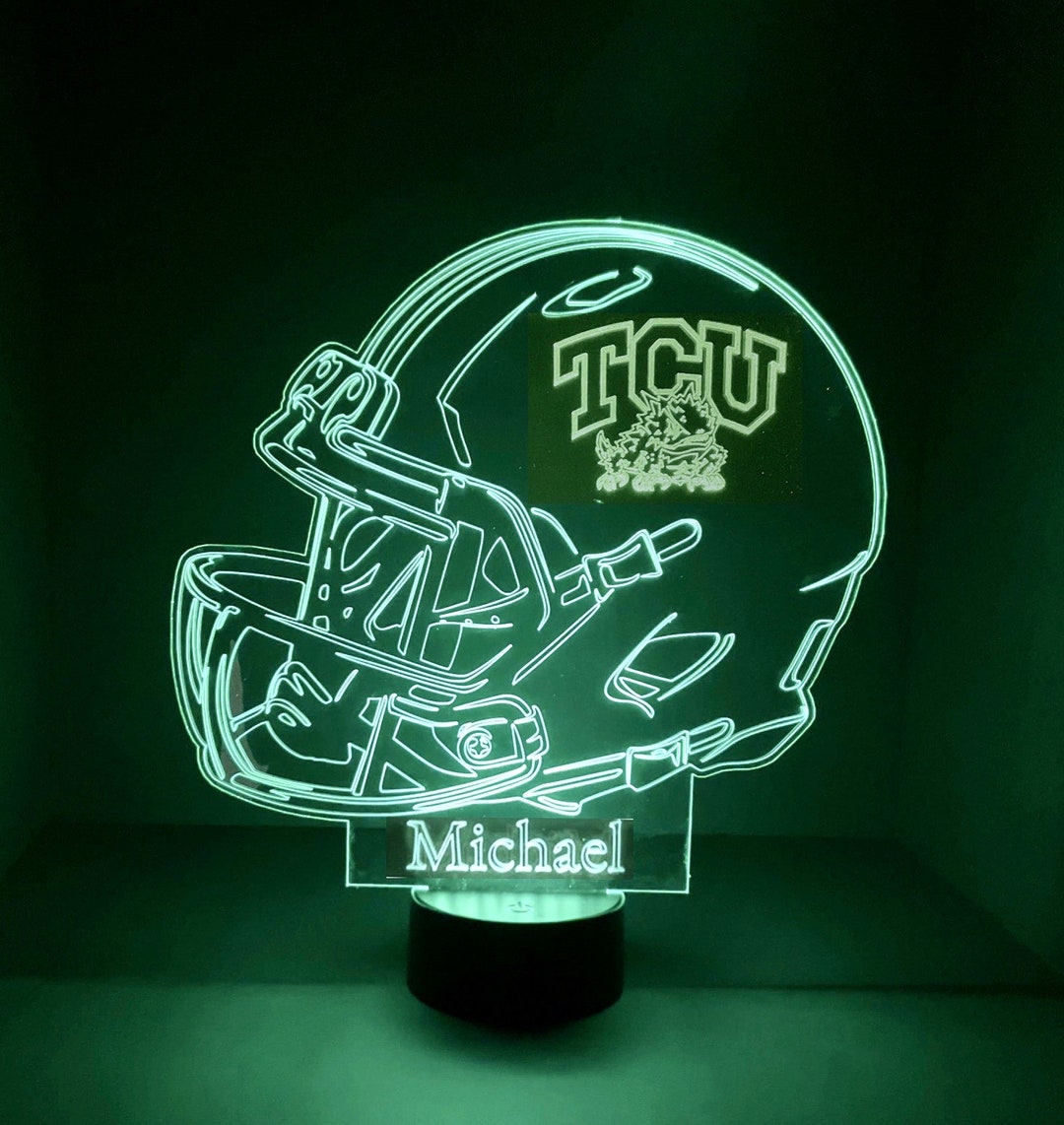 TCU Horned Frogs Modern Style Helmet Colllege Football LED - Etsy