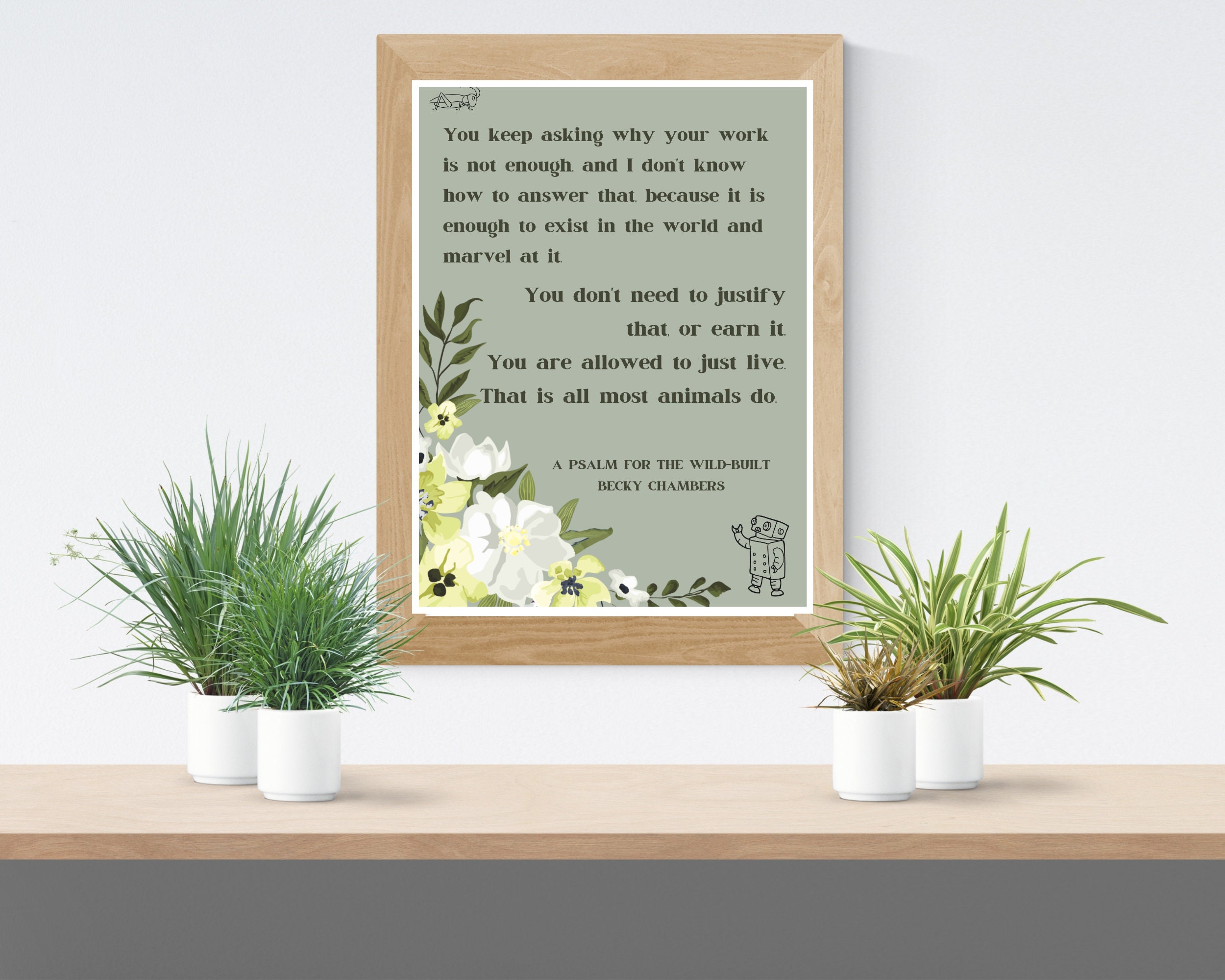 A Psalm for the Wild-built Printable Wall Art, Becky Chambers ...