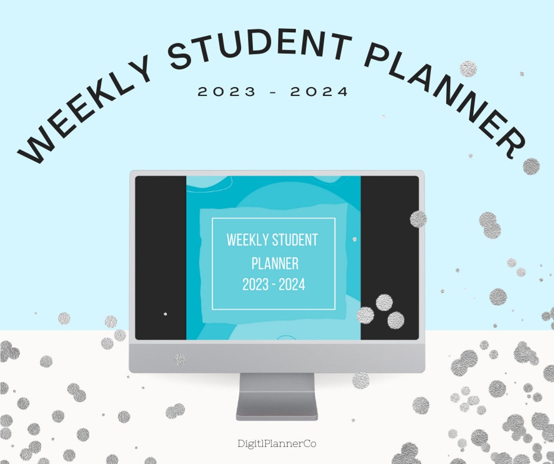 Blue Weekly Student Planner 2023-2024, Student Planner, Student,college ...