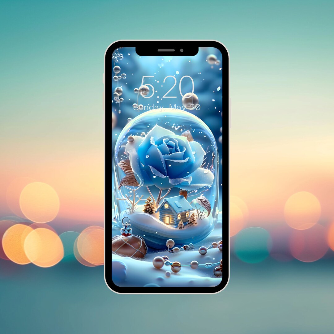 Aesthetic 3D Phone Wallpaper Png, Boho Mobile Wallpaper, Floral Phone ...