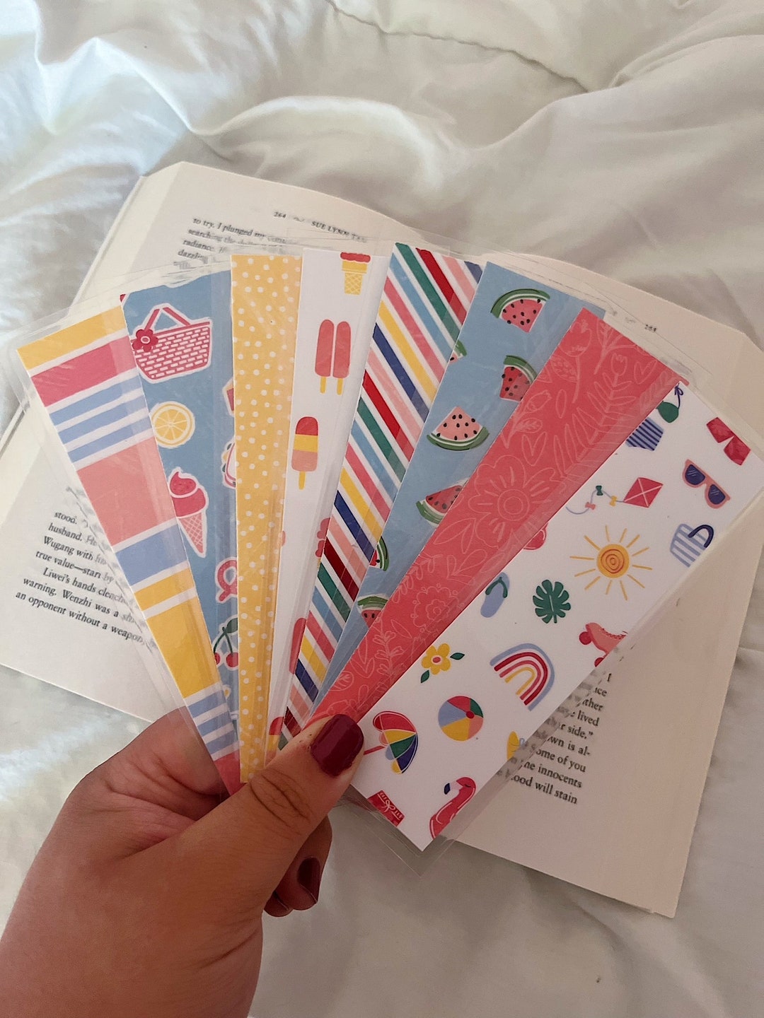 Poolside Party Bookmark Collection Summer Bookmarks Pool Bookmarks ...