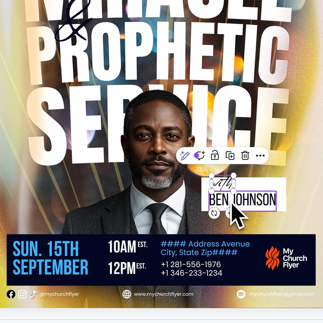 Canva Church Flyer Template – Customizable and Editable Digital ...