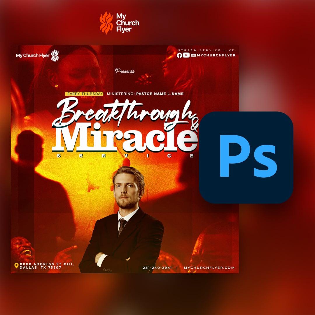 Editable Church Flyer Template: Prayer, Sermon, Worship & Event Design ...