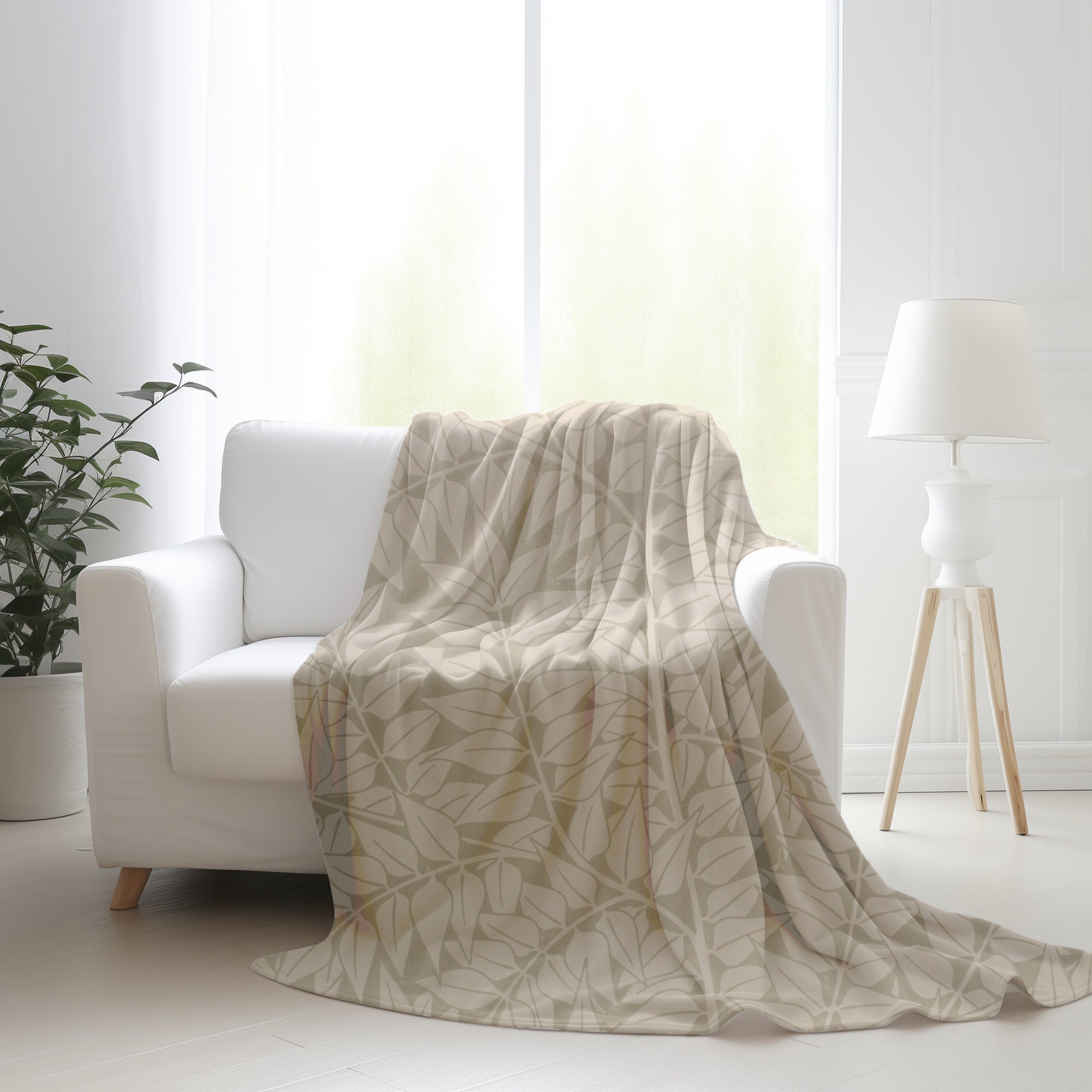 Velveteen Plush Blanket Bundle Mockups, Throw Blanket Mockup, Printify ...