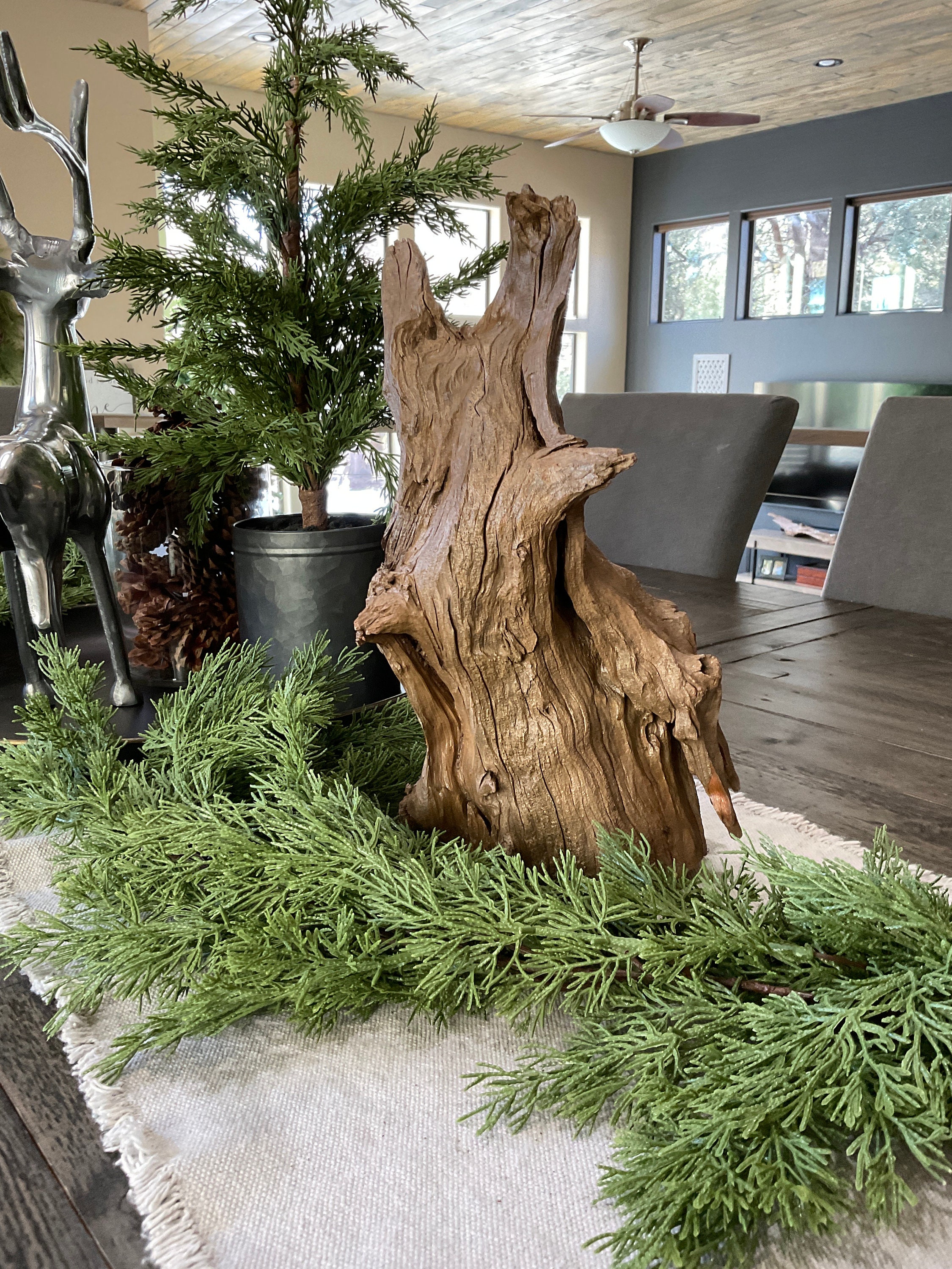 Reclaimed Wood, Juniper Wood Sculpture, Decor for Shelves or Mantle ...