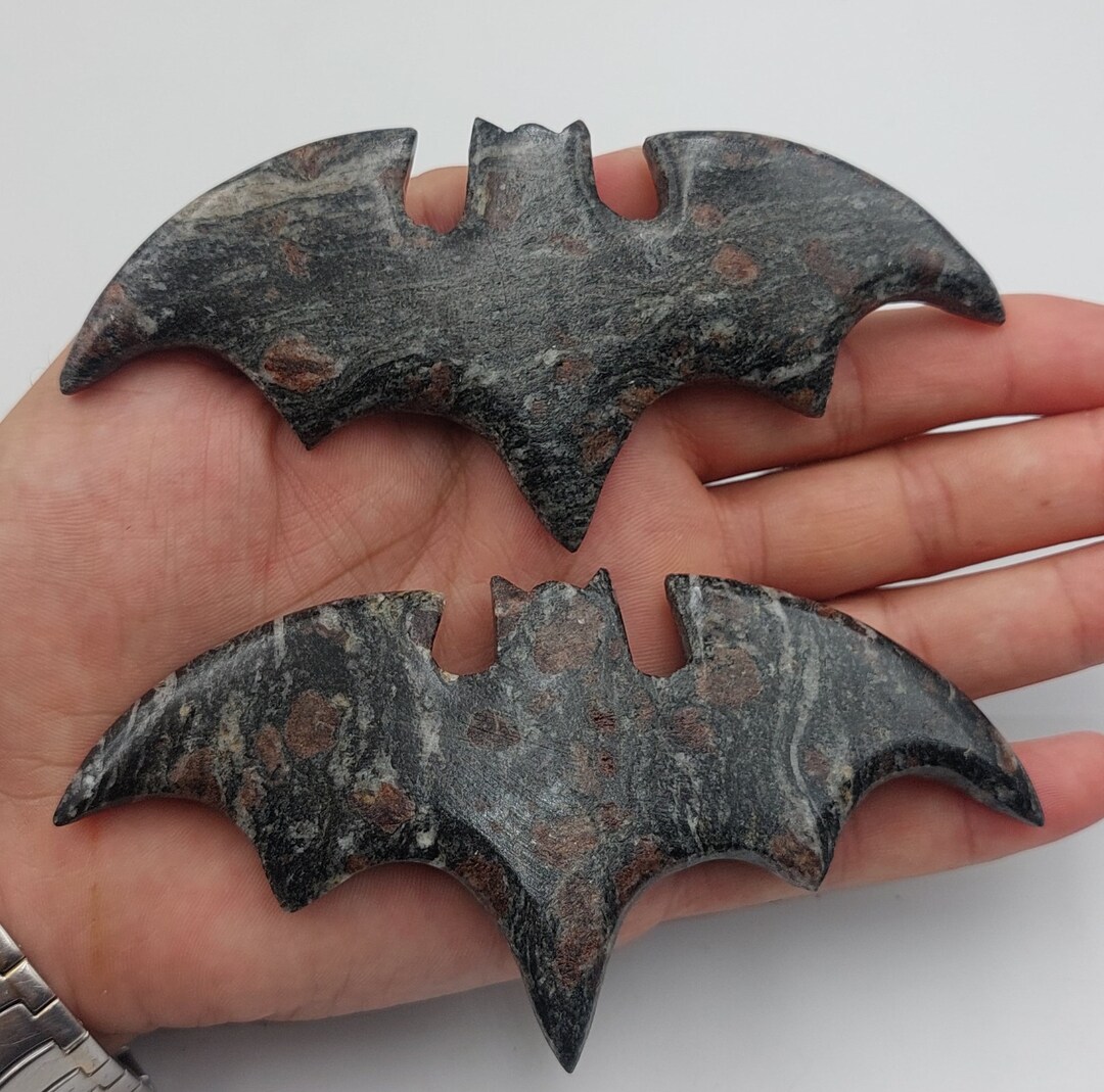 Pair of Bat in Staurolite,garnet by Hand Made Carved From Pakistan - Etsy