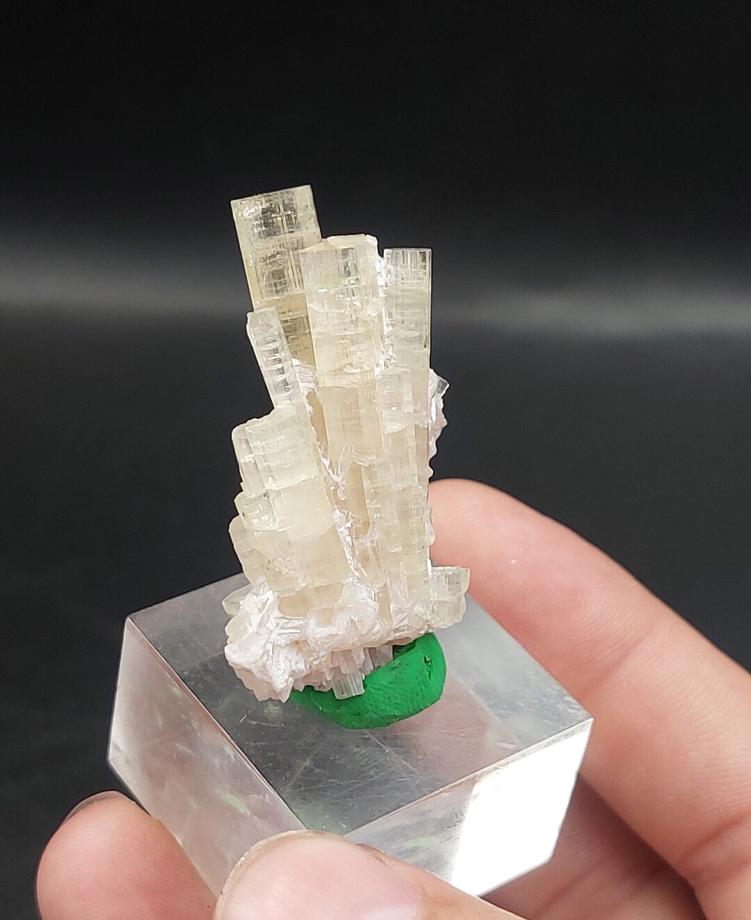 4.3 Cm Long Light Pink Color Tourmaline Crystal Bunch From Pakistan ...