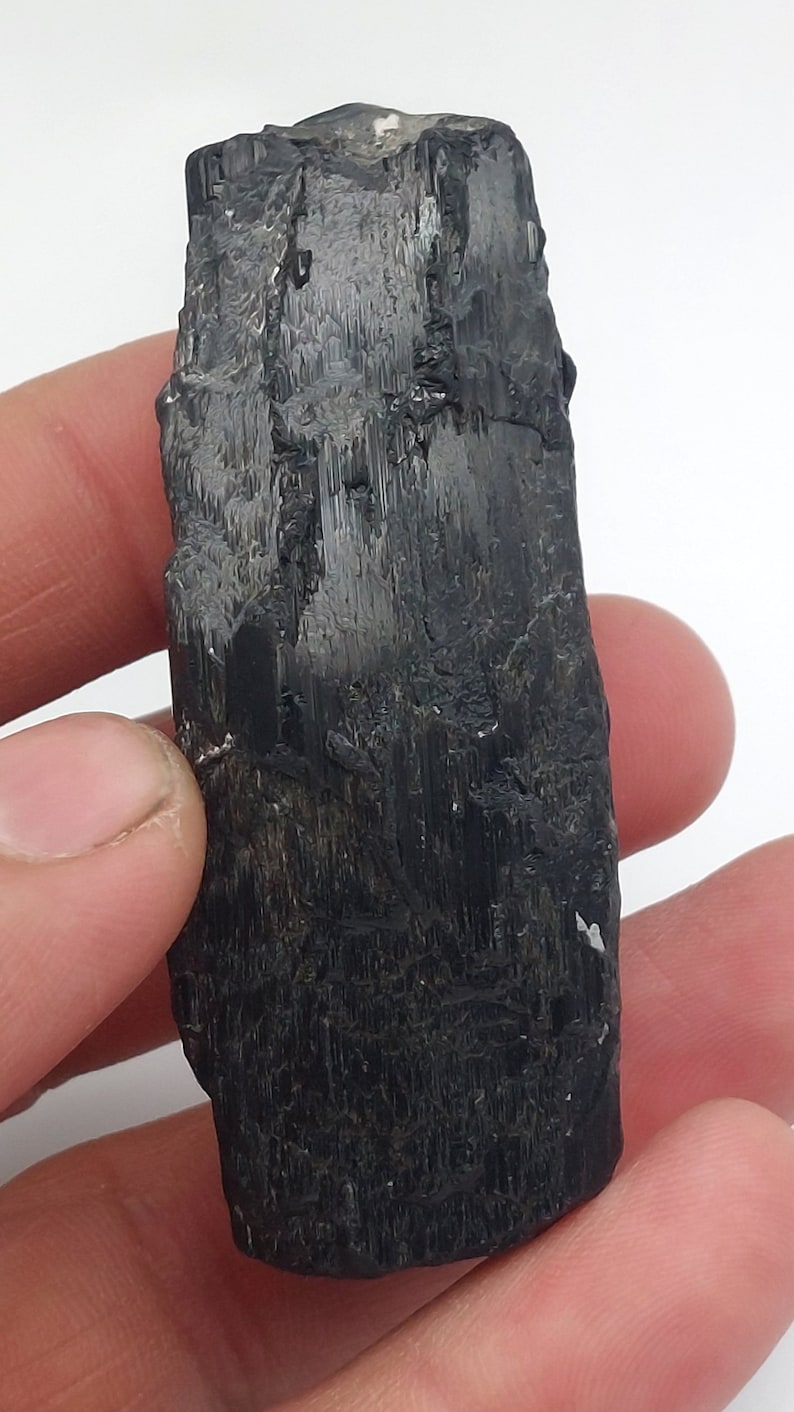 6.4 Cm Long Etched Schorl Crystal From Skardu, Pakistan - Natural ...