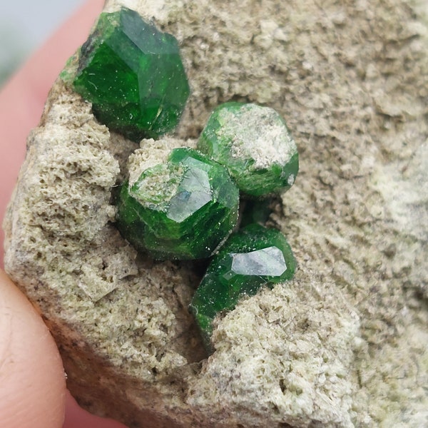 Tsavorite Garnet Specimen - Etsy