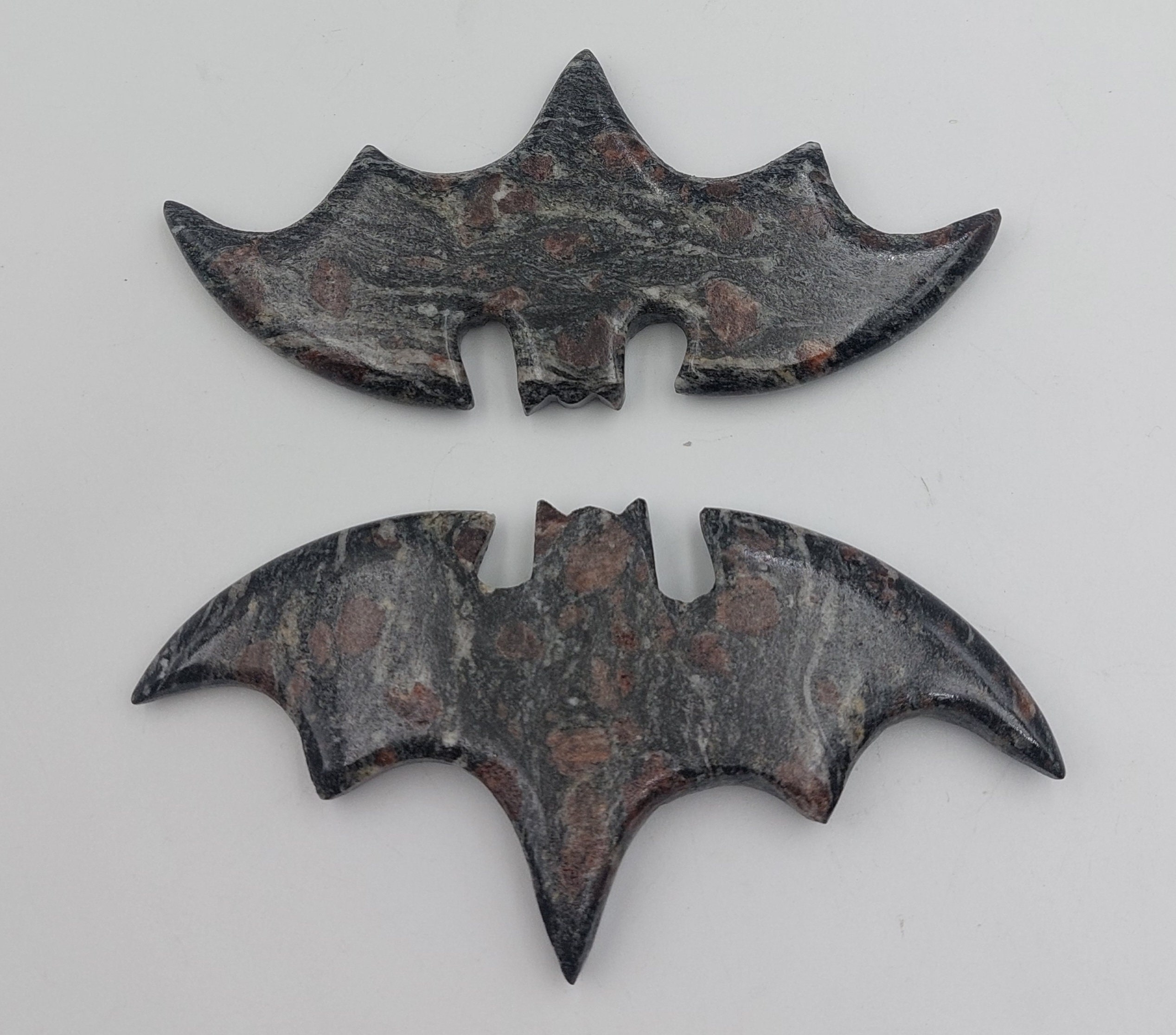Pair of Bat in Staurolite,garnet by Hand Made Carved From Pakistan - Etsy