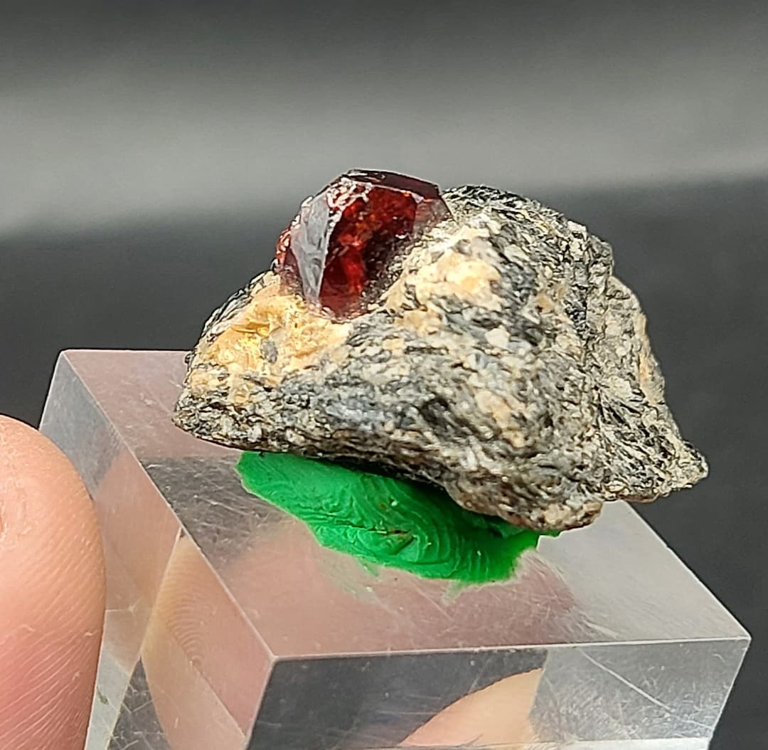 Zircon Crystal on Matrix - Natural Crystal, Zircon Specimen, Decoration ...