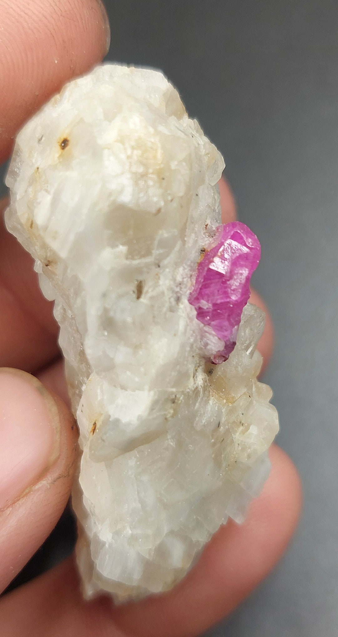 Ruby Crystal on Matrix From Afghanistan - Natural Crystal, Red Ruby ...