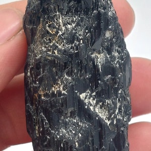 6.4 Cm Long Etched Schorl Crystal From Skardu, Pakistan - Natural ...