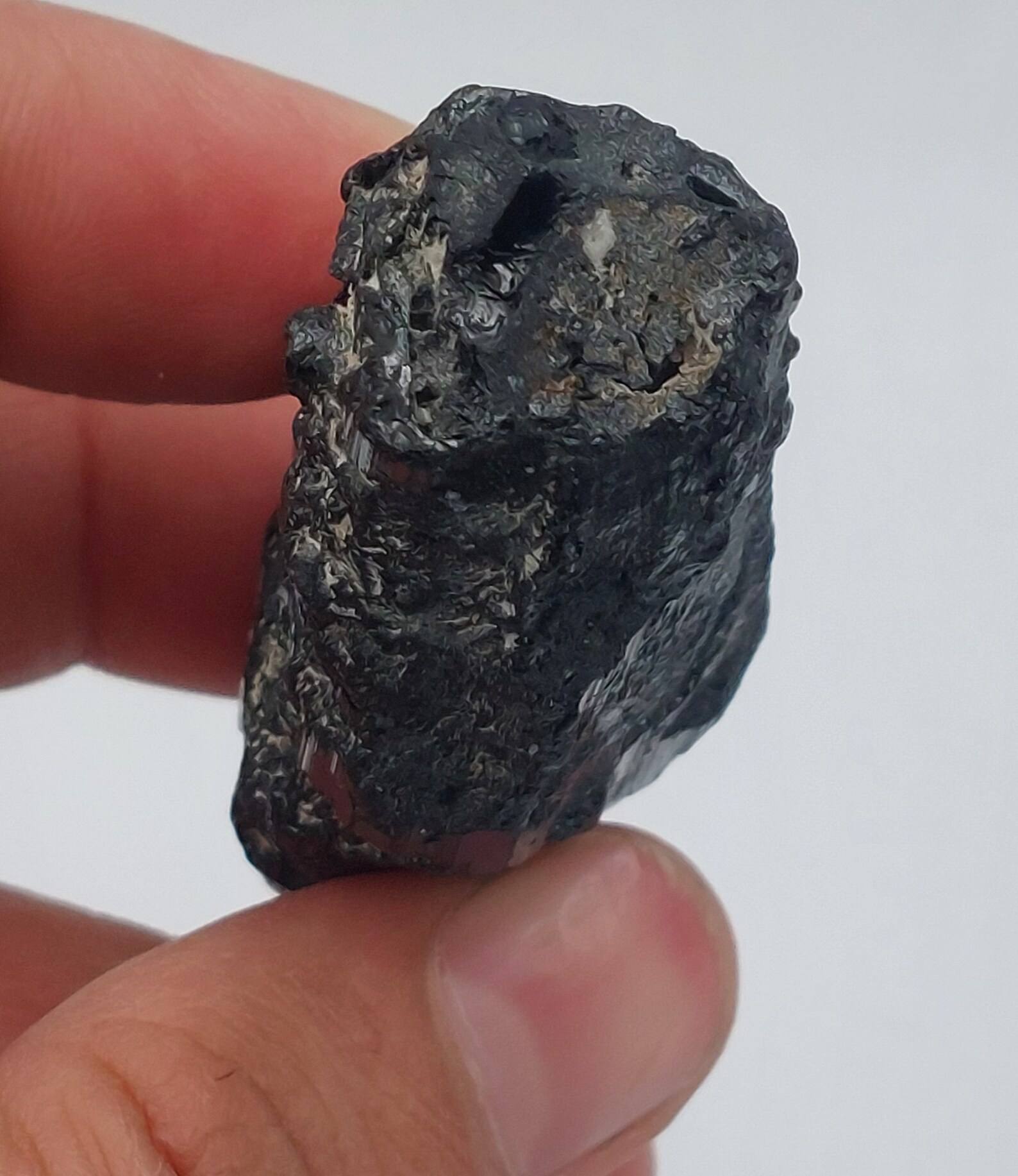 6.4 Cm Long Etched Schorl Crystal From Skardu, Pakistan - Natural ...