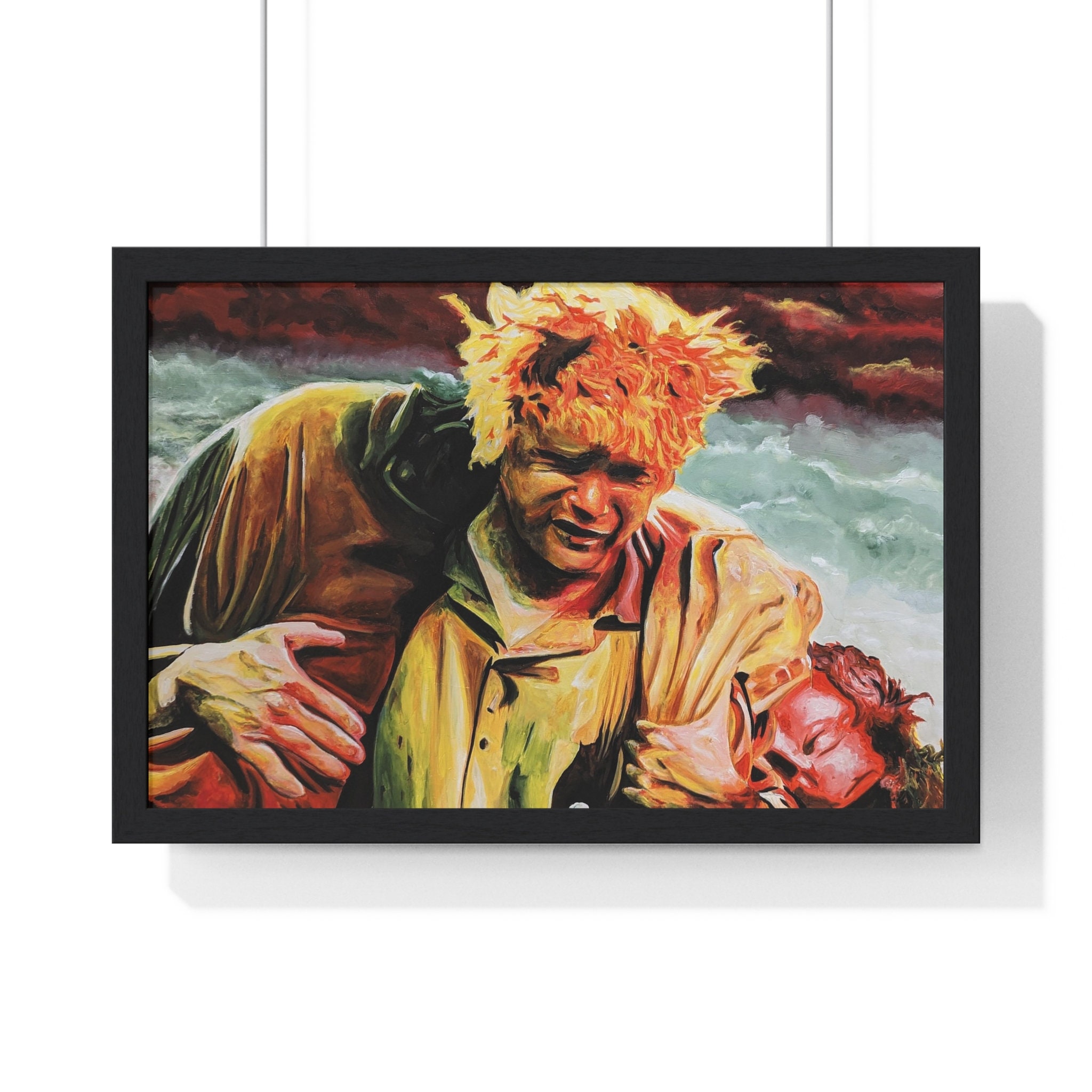 Sam Carrying Frodo to Mount Doom Framed Poster Epic Lord of the Rings ...