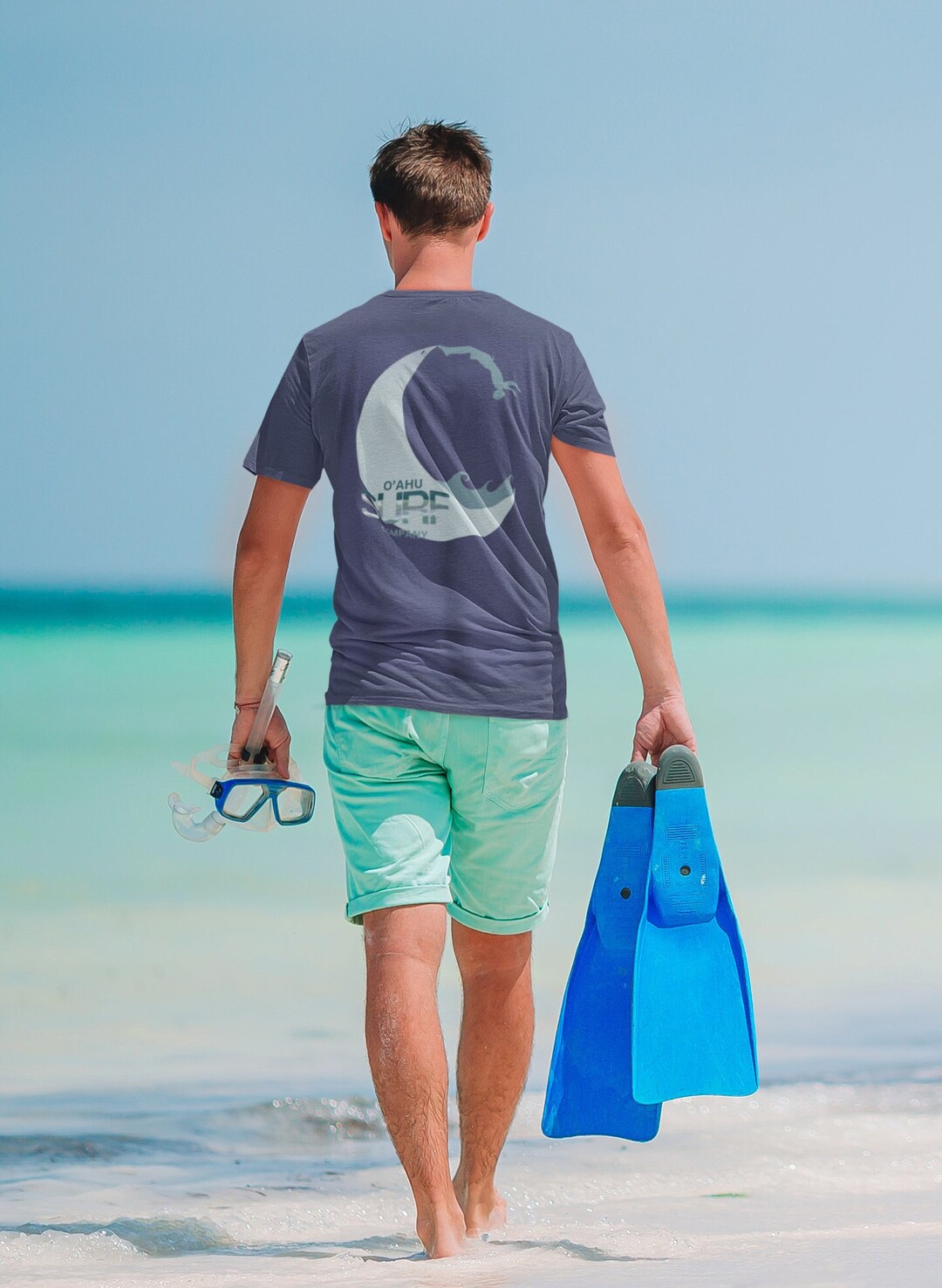 Hawaii Cliff Diving Backflip Oahu Surf Company T-shirt: - Etsy