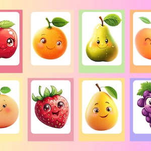 Fruit Flashcards, Printable Flashcards, English and Spanish Flashcards ...