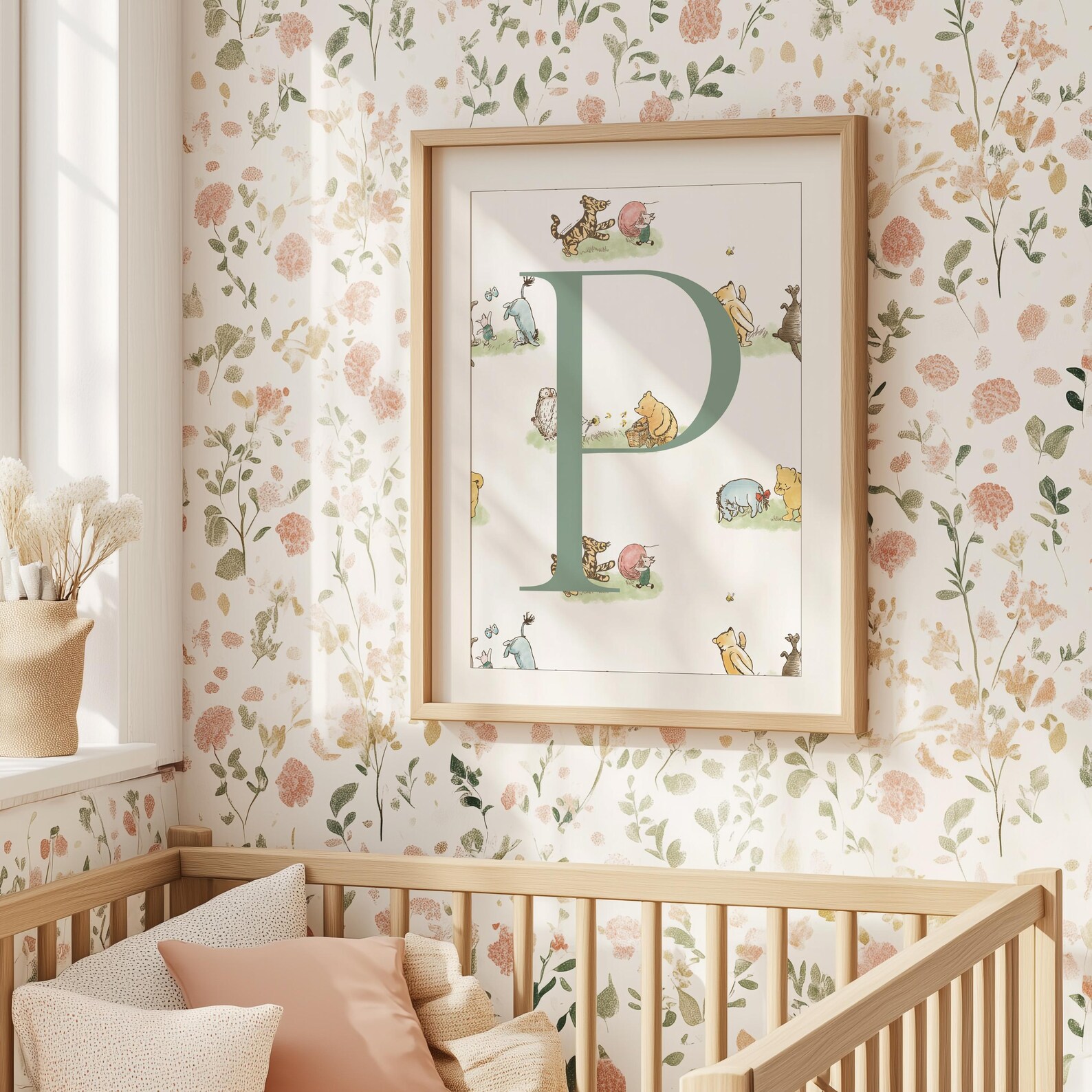 Custom Classic Winnie the Pooh & Friends Initial Print | 4 Colors ...