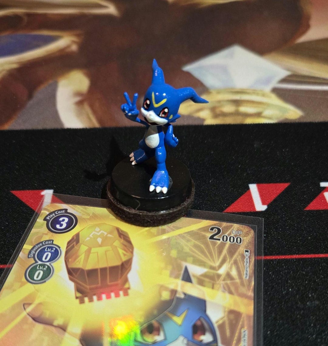 Veemon Memory Marker for Digimon TCG - Etsy