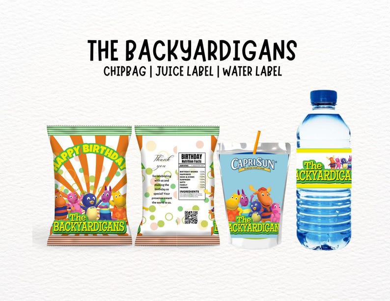 Backyardigans Birthday Bundle Editable Template, Backyardigans Theme ...