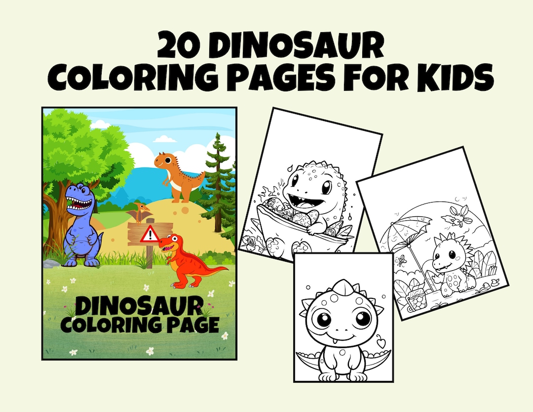 Dinosaur Coloring Pages, Kids Busy Book, Coloring Boom for Kids ...