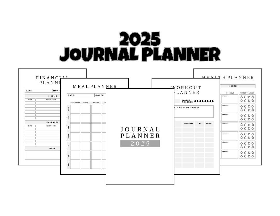 Editable Journal Planner Template, Editable Journal, Journal Planner ...
