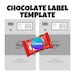 Chocolate Wafer Editable Template, Chocolate Bar Template, Chocolate ...
