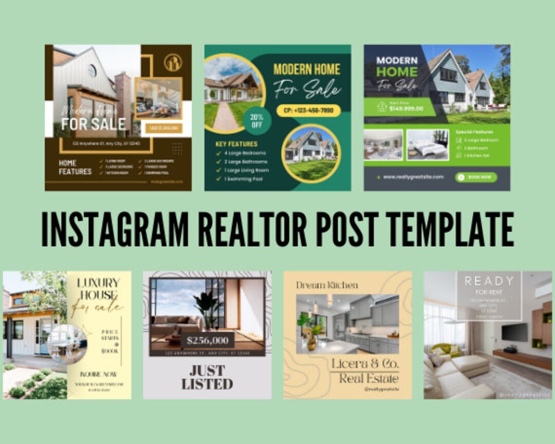 Realtor Instagram Post Template, Instagram Post Template, Realtor Post ...