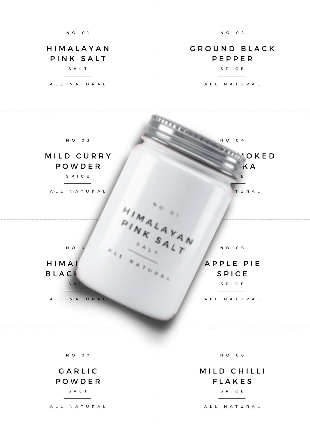 Editable Label Templates Kitchen Labels Condiments Label - Etsy