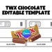 Twx Chocolate Blank Editable Template, Chocolate Wrapper Template ...