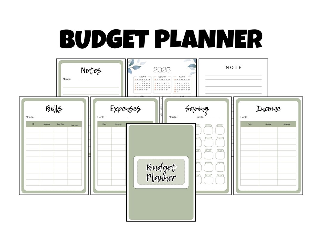 Budget Planner Editable Template, Money Management Planner, Expenses ...