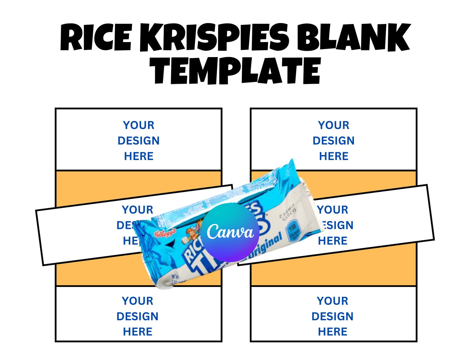 Rice Krispies Blank Editable Template, Custom Rice Krispies Design ...