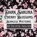 82 Dark Sakura Cherry Blossom Patterns, Cherry Blossom Patterns With ...