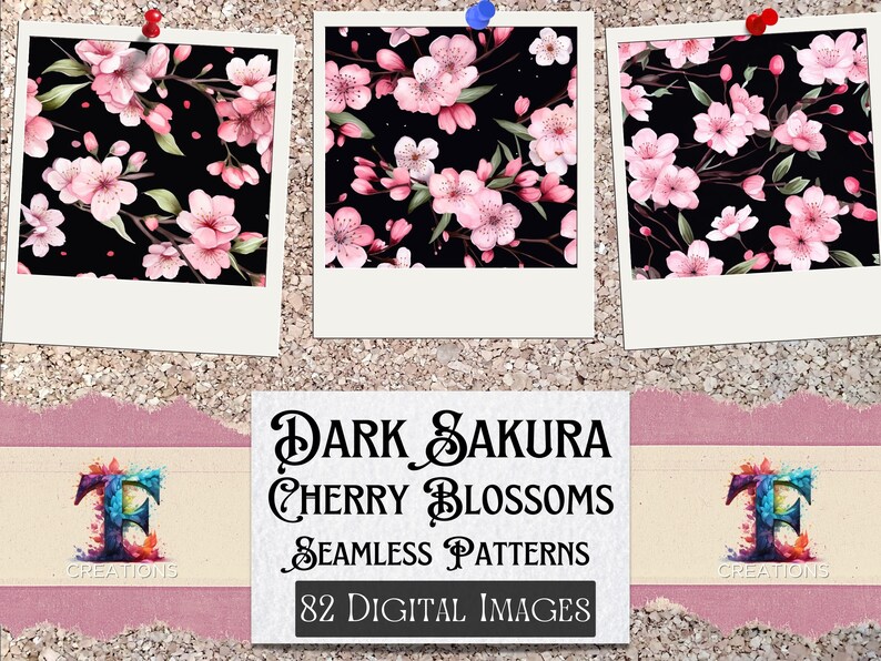 82 Dark Sakura Cherry Blossom Patterns, Cherry Blossom Patterns With ...
