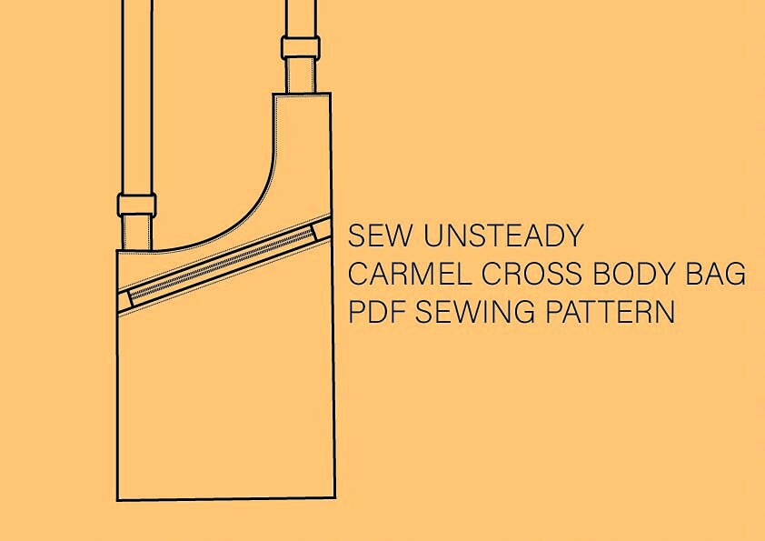 Sew Unsteady Carmel Cross Body Bag PDF Digital Sewing Pattern - Etsy
